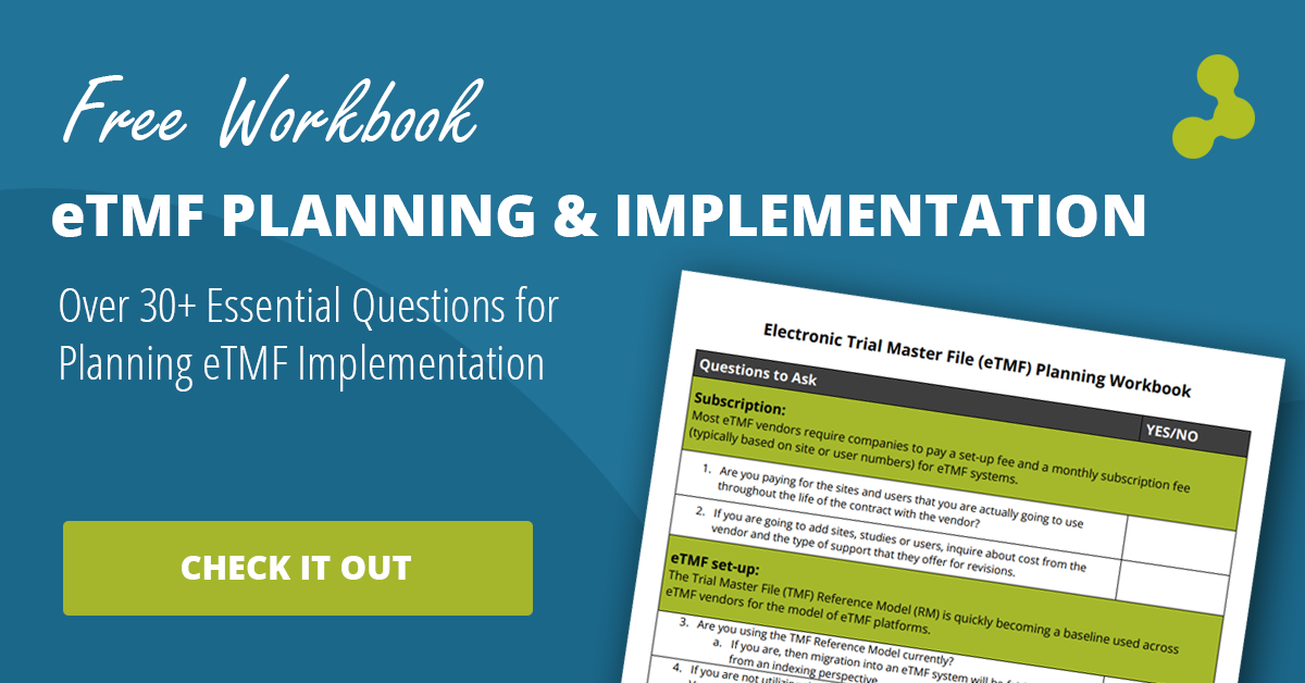 eTMF Planning & Implementation Workbook